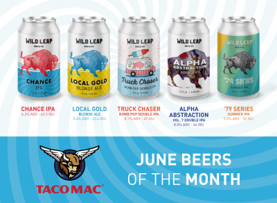 Wild Leap Featured For Taco Mac’s June Beers of the Month - Wild Leap ...